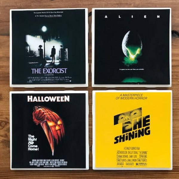 Horror Movie Coasters - Etsy