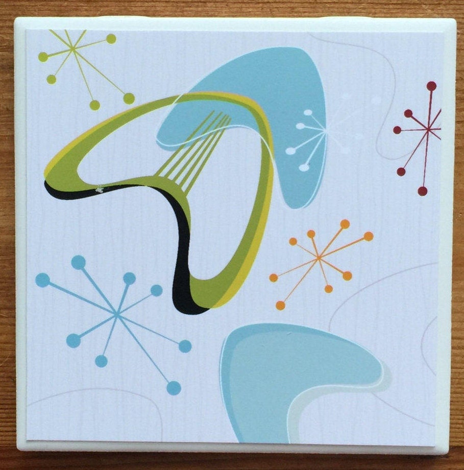 Mid Century Modern Atomic Boomerangs | Etsy