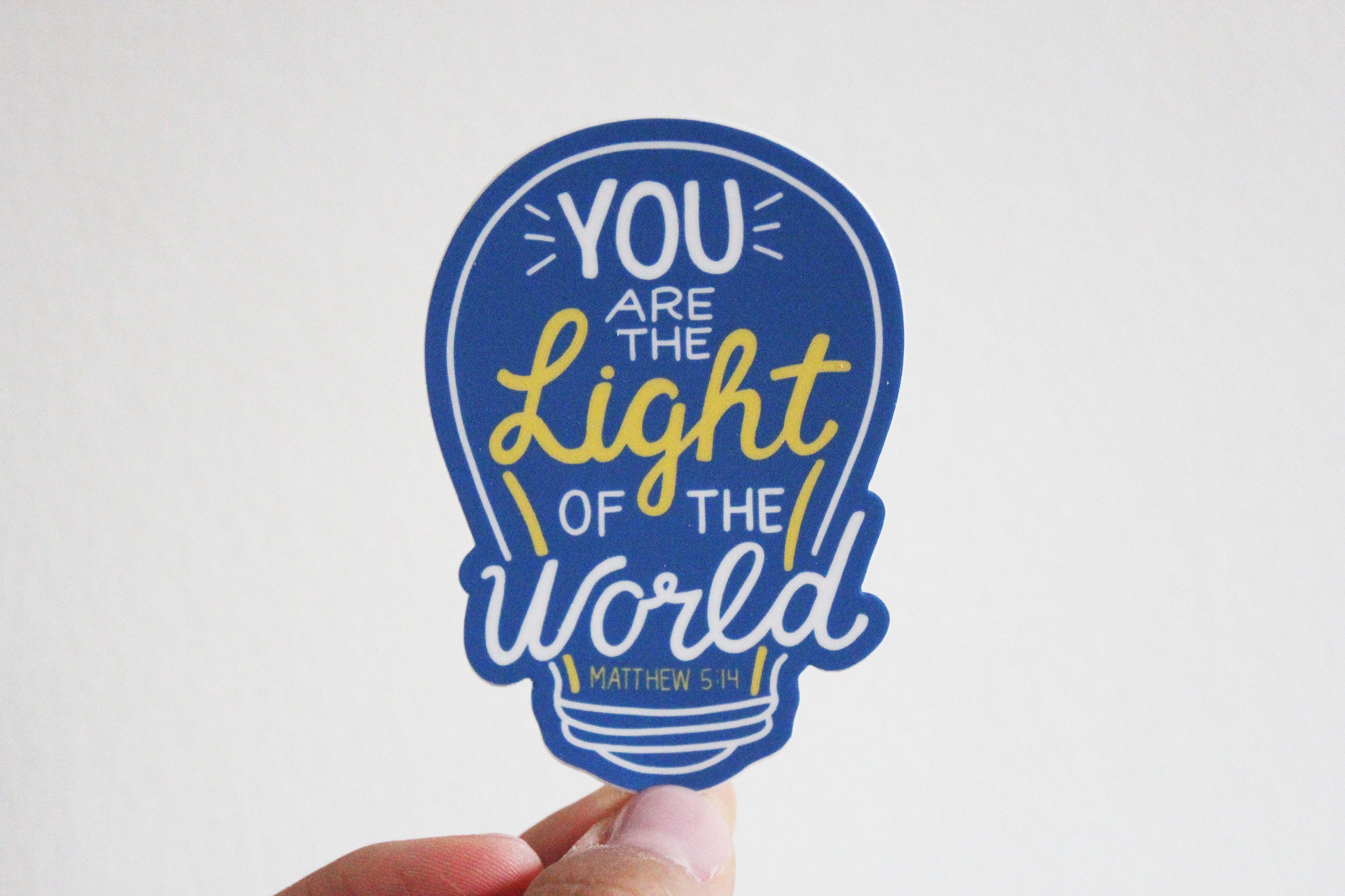 You Are the Light of the World - Matthew 5:14 Sticker - Etsy