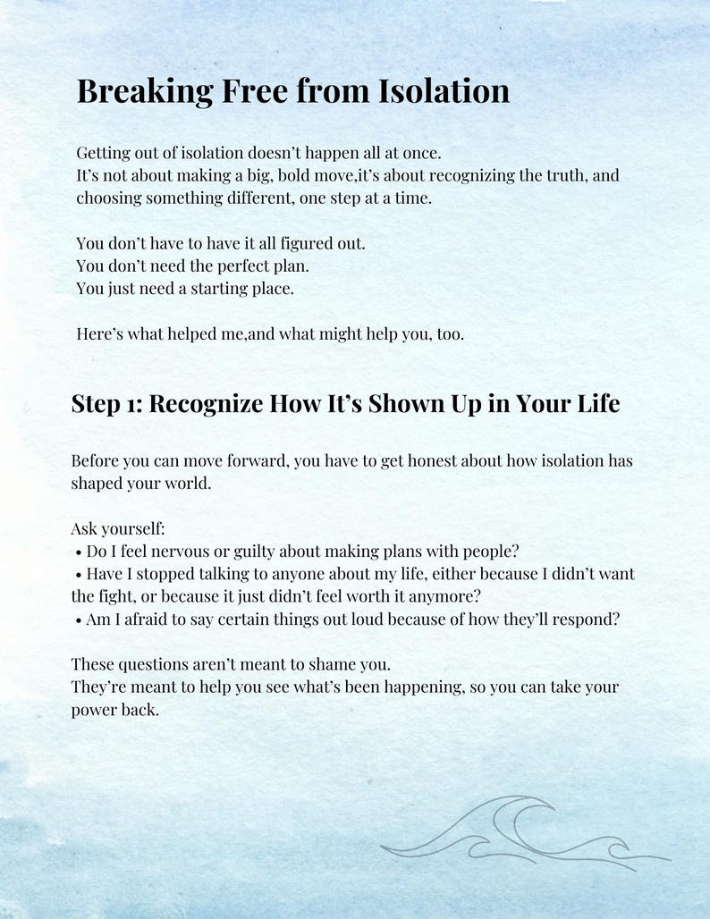 The Hidden Signs of Isolation | Emotional Abuse Healing Guide | Digital ...