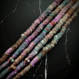 5 Ready to Ship Dreadlock Extensions, Honey Candy Blend Synthetic ...