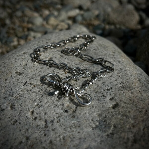 Barbed Wire Necklace - Etsy