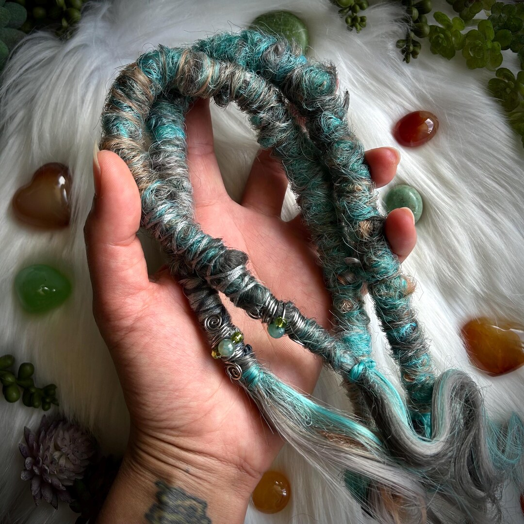 Clip-in Dreads, Faux Dreads Set of 2, Clip-in Dread Extenions, Clip-in ...
