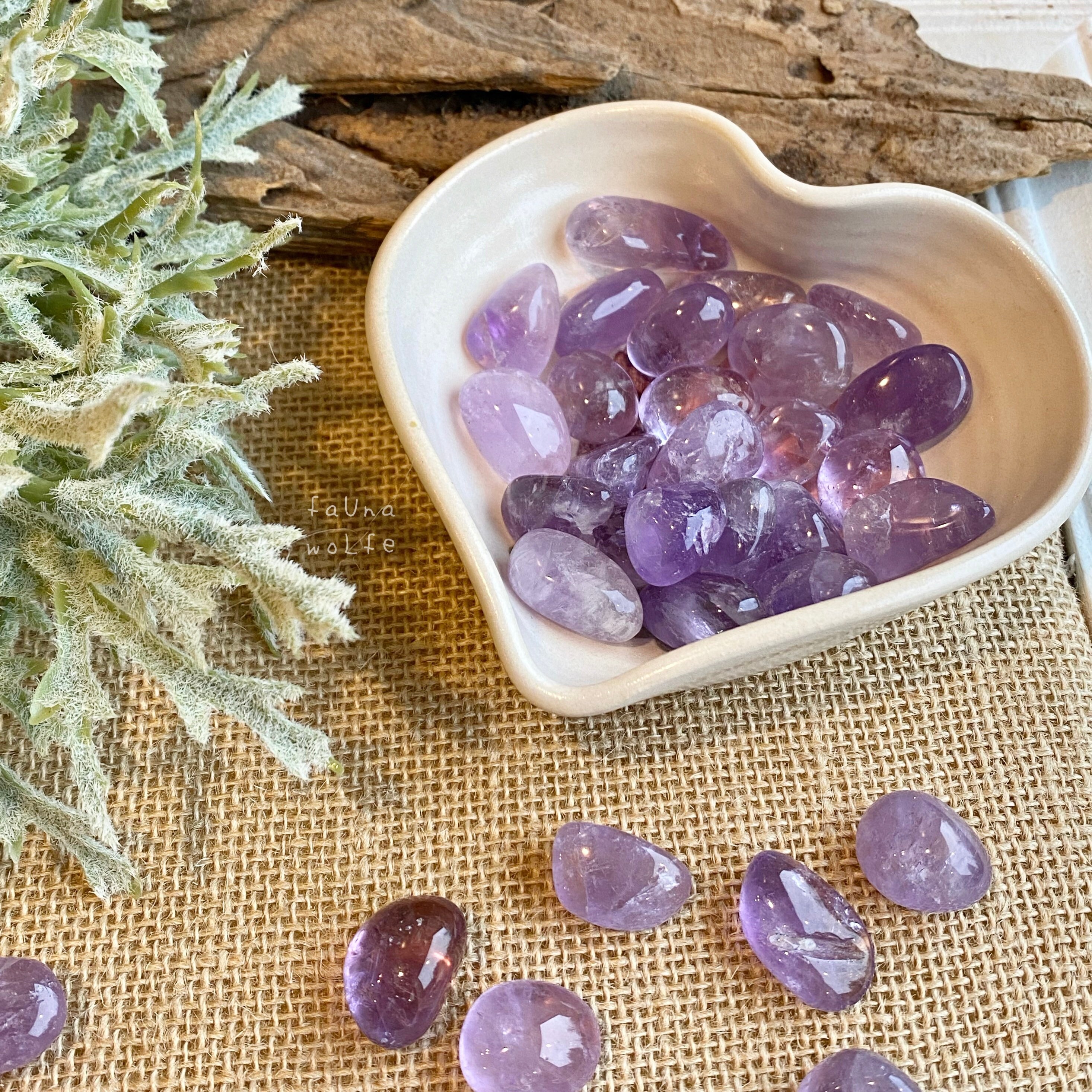 Small Amethyst Tumble Stone Pale Lilac Amethyst February | Etsy