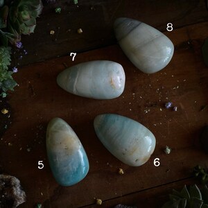 Sky Blue Quartz Raindrop Stone, Sky Blue Caribbean Quartz, Hand Carved ...