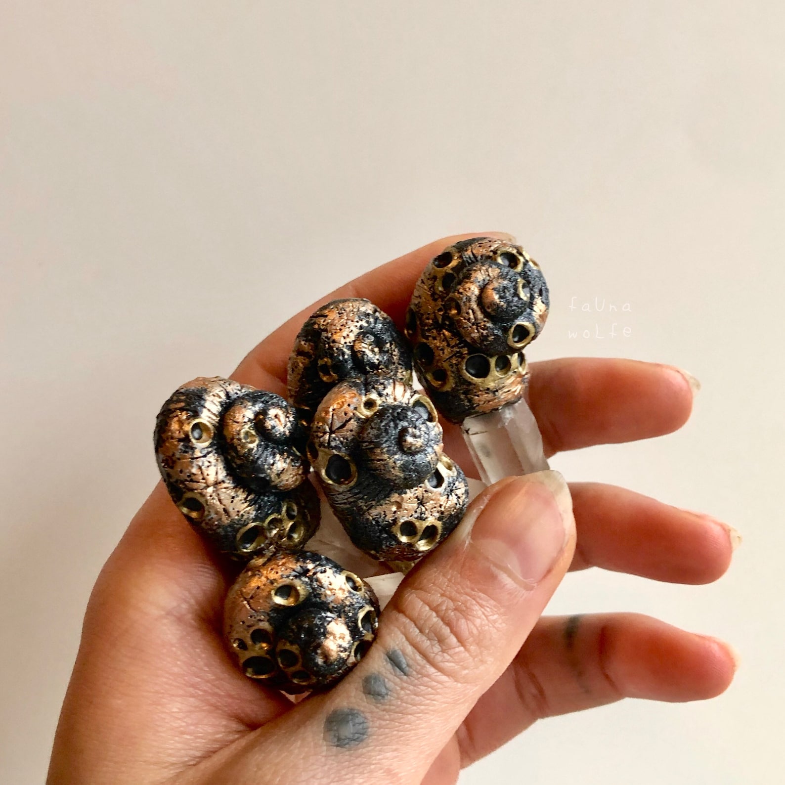 Quartz Celestial Snail Sculpture, Small Snail Sculpture, Hand-sculpted ...