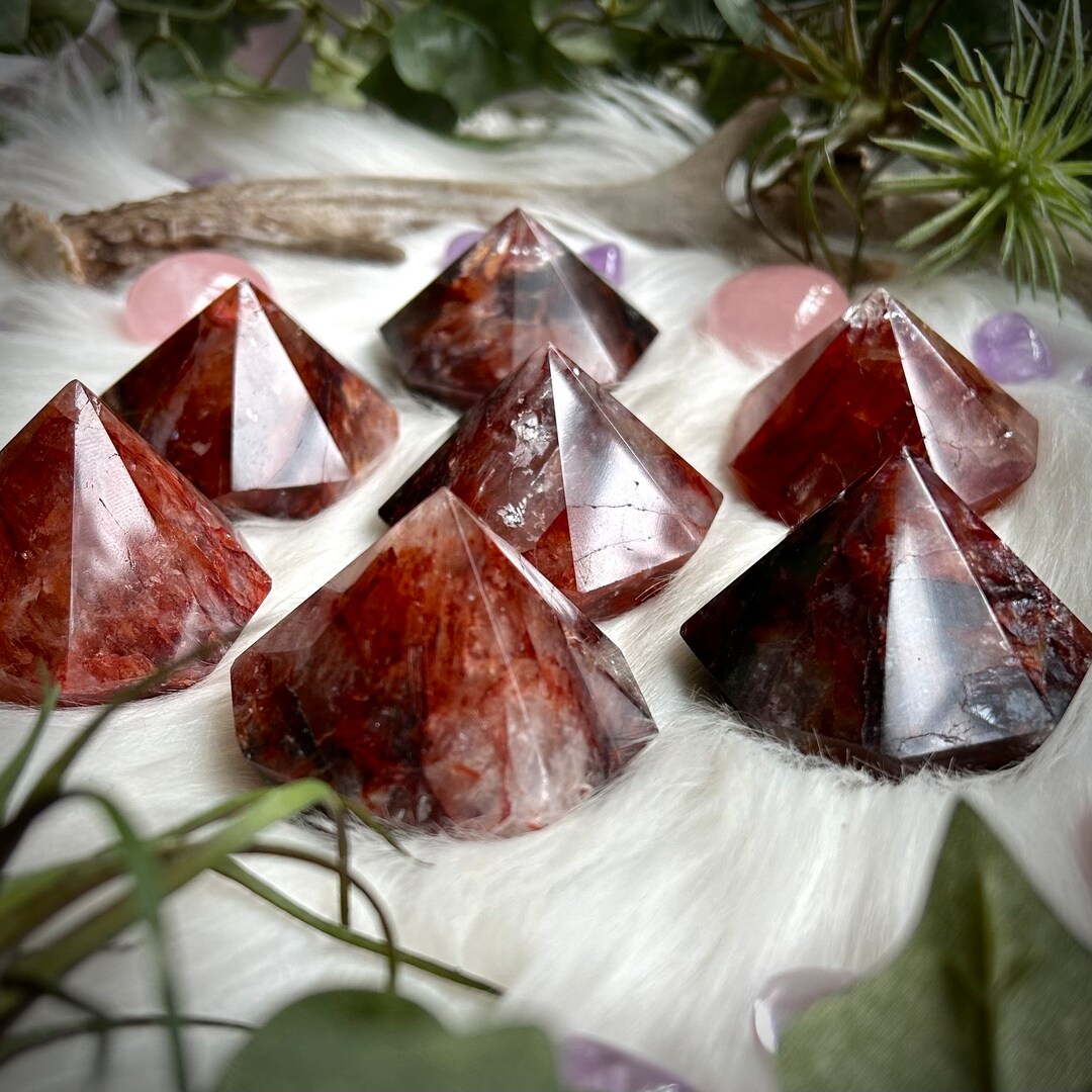 Fire Quartz Diamond, Hematoid Quartz, Fire Quartz Crystal, High Quality ...