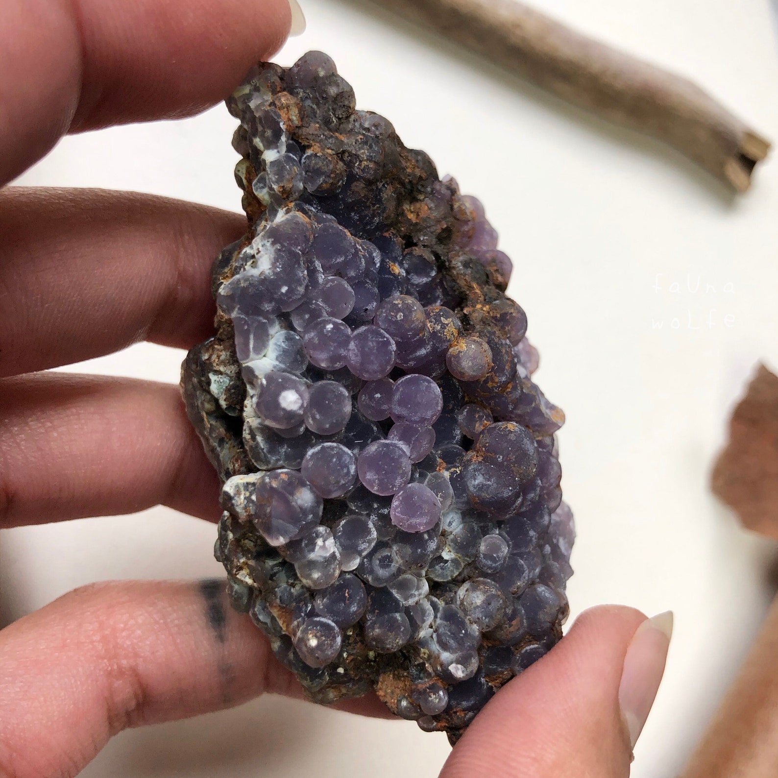 Velvety Grape Agate Botryoidal Chalcedony Grape Agate | Etsy