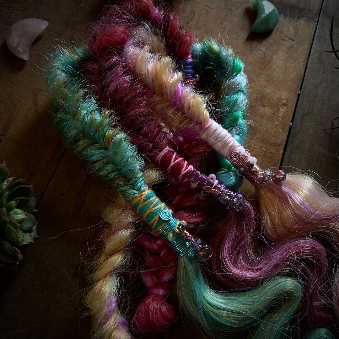 Clip-in Fancy Fairy Braids, 1 Thick Faux Braids, Fancy Fairy Braids ...