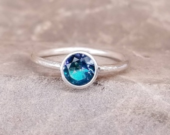 Blue stone ring | Etsy