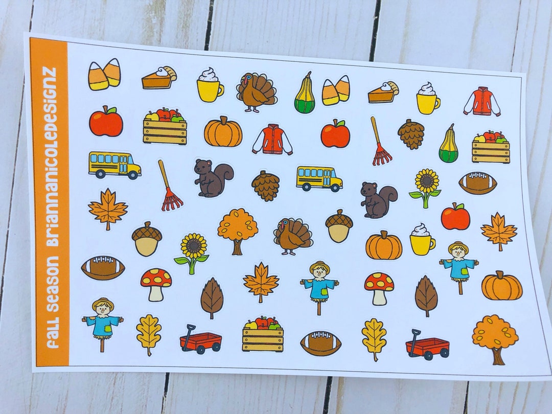 Fall Season | Fall | Autumn Stickers| Pumpkins| Cozy Fall Stickers ...
