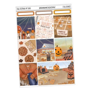 KIT 300 Fall Festival | Fall Sticker Kits| Autumn Planner Stickers - Etsy