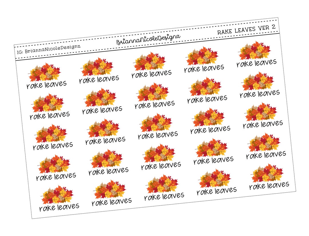 Rake Leaves Ver 2 | Fall | Autumn Stickers| Pumpkins| Cozy Fall ...