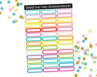 Trick or Treat Basic Labels Planner Stickers - Etsy