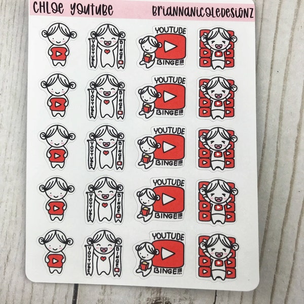 Youtube Stickers - Etsy