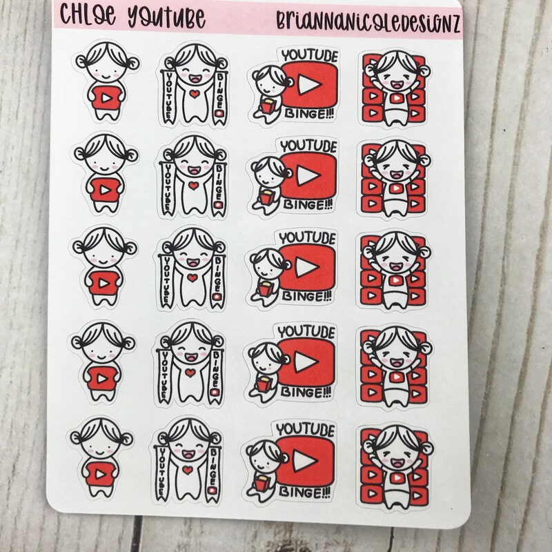 Youtube Stickers - Etsy