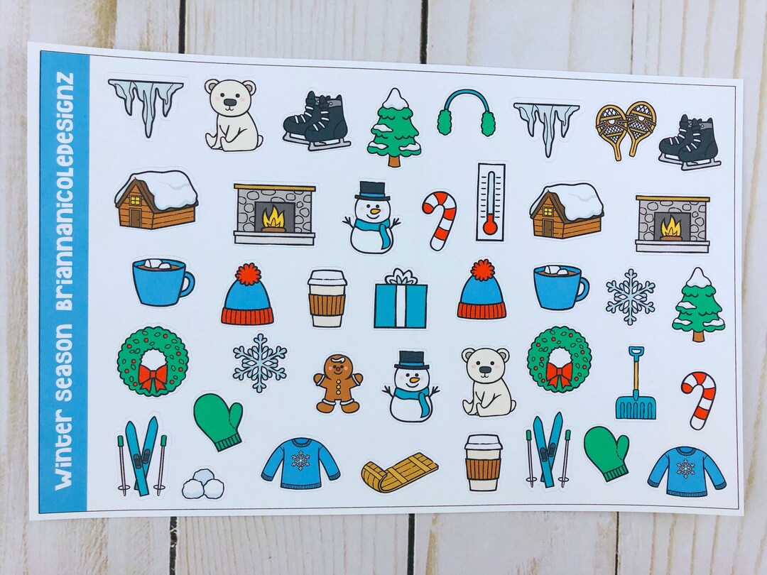 Winter Season | Planner Stickers - Etsy