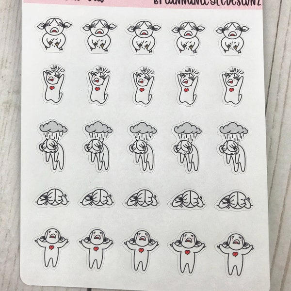 Bad Day Stickers - Etsy