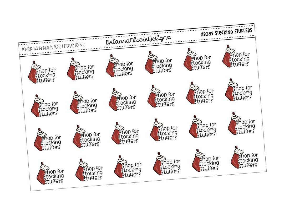 HS089 Stocking Stuffers | Planner Stickers - Etsy