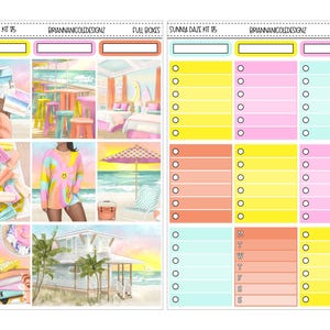 Kit 175 Sunny Daze | Weekly Planner Sticker Kit - Etsy