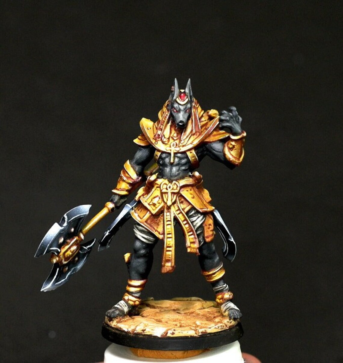 Ancient Jackal Warrior 3D Miniature DND Role Playing Game - Etsy