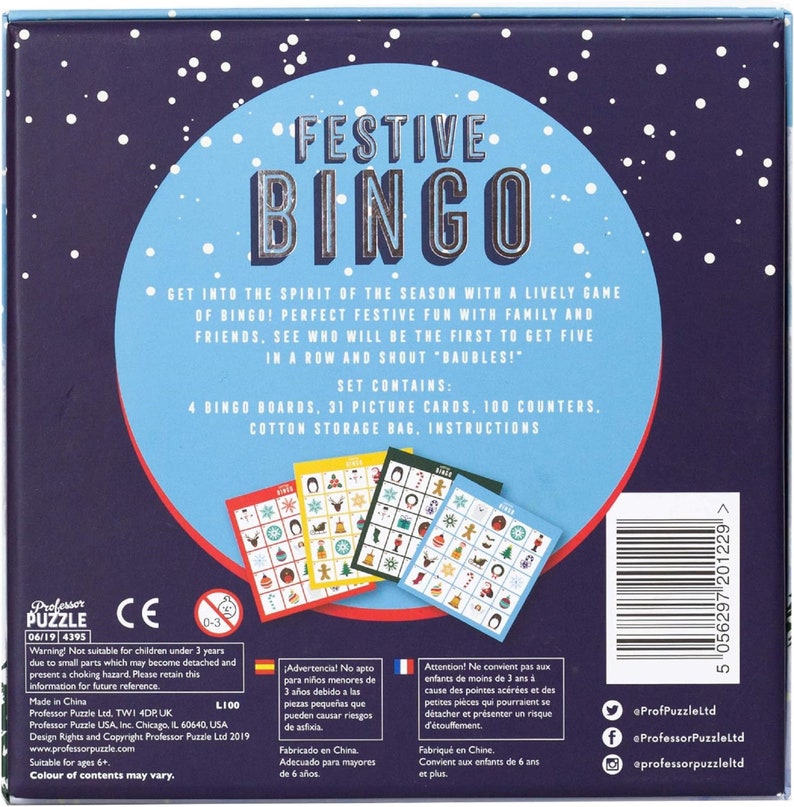 Festive Christmas Bingo Game: Family Holiday Fun - Etsy UK