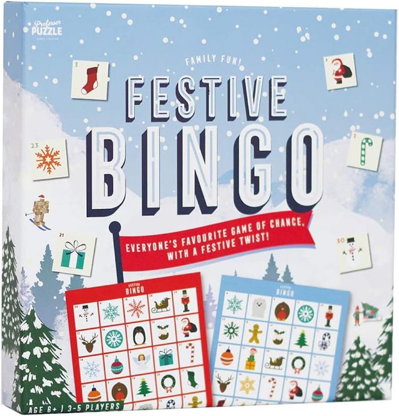 Festive Christmas Bingo Game: Family Holiday Fun - Etsy UK