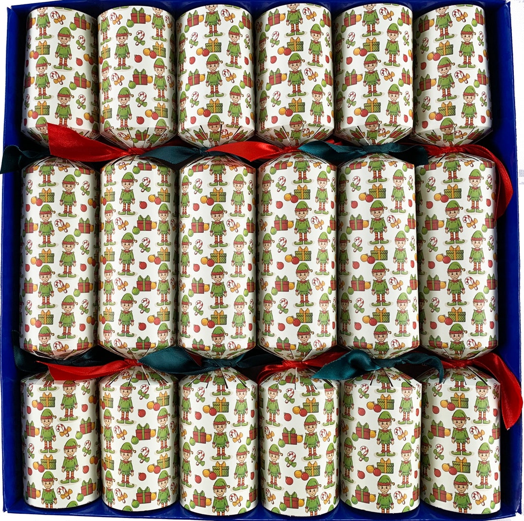 Set of 12 Elf Design Fill Your Own Christmas Crackers - Etsy