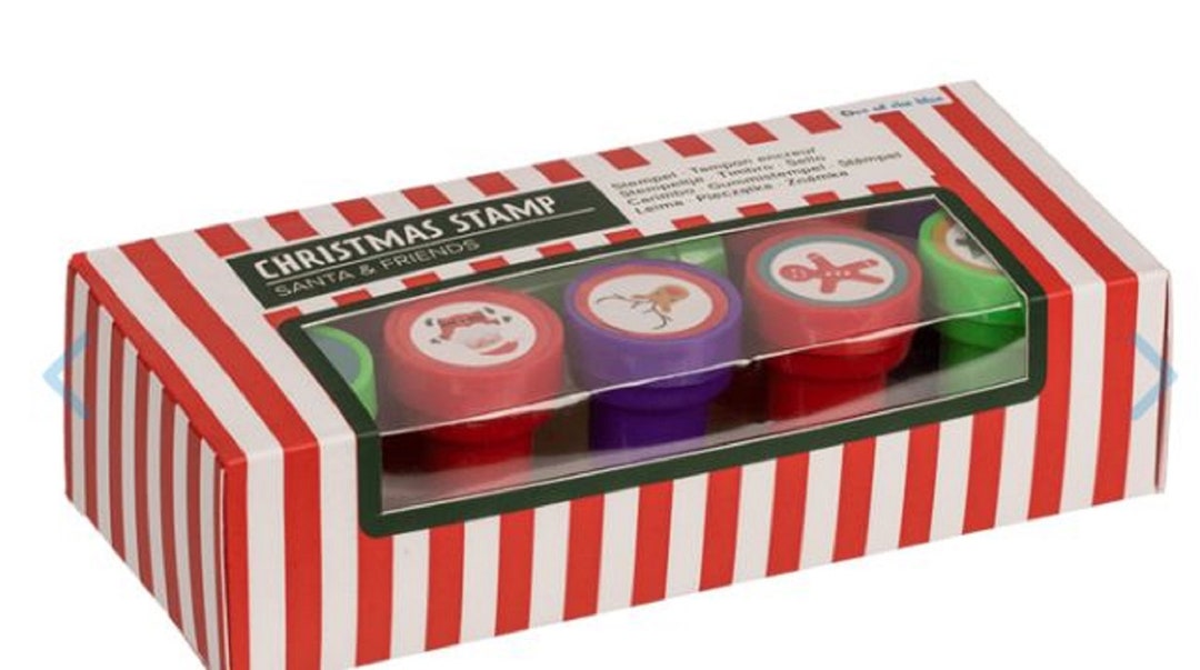 Mini Christmas Stamper Set - 10 Stamps Included - Etsy