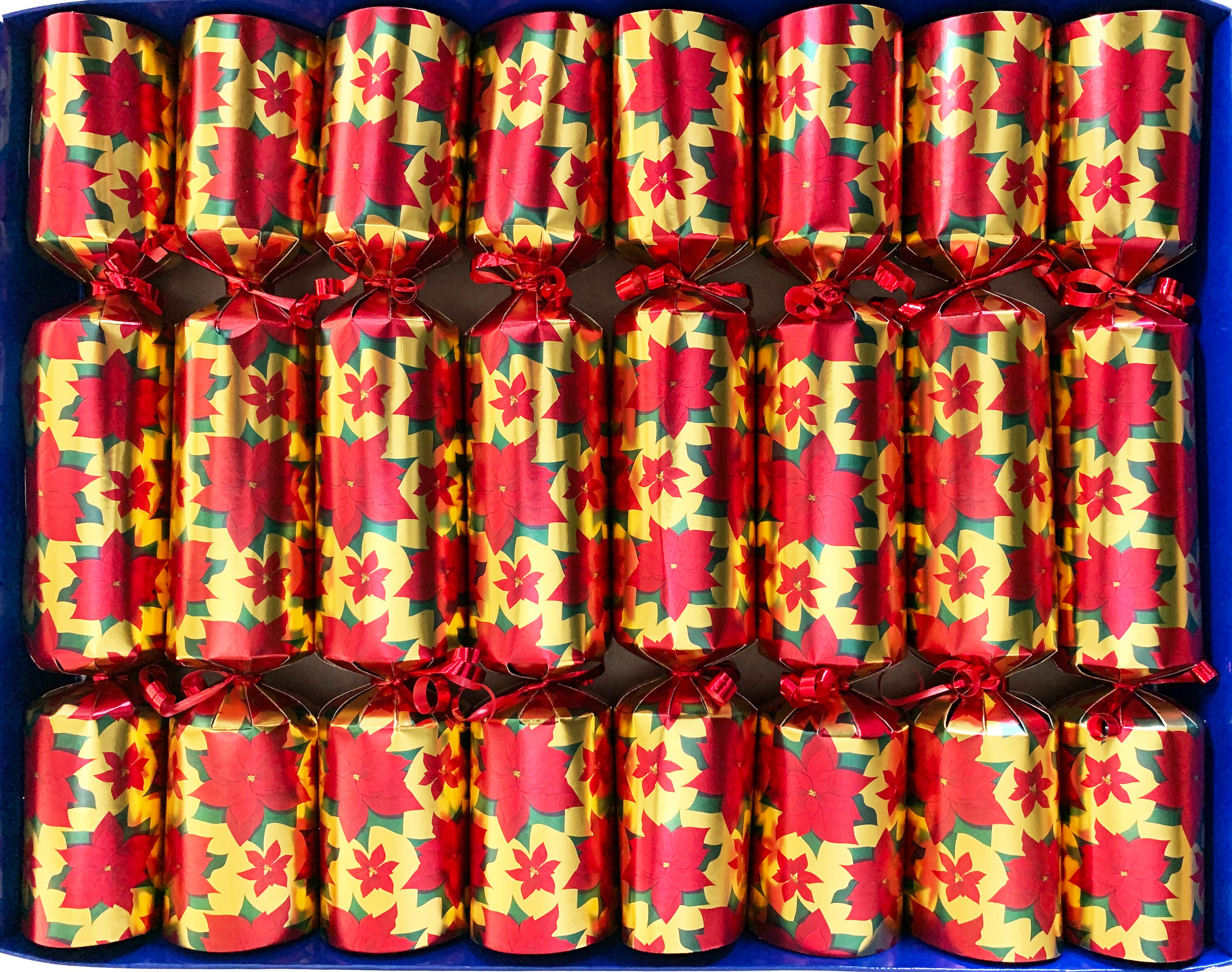 Set of 8 family fun Christmas Crackers with magic tricks- assorted designs