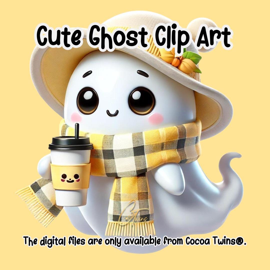 Cute Ghost PNG Clip Art Halloween Transparent Background High ...