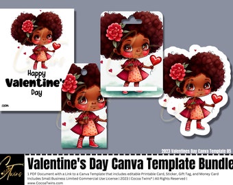 Printable Valentine Day Bundle Printable Sticker Printable Gift Tag ...