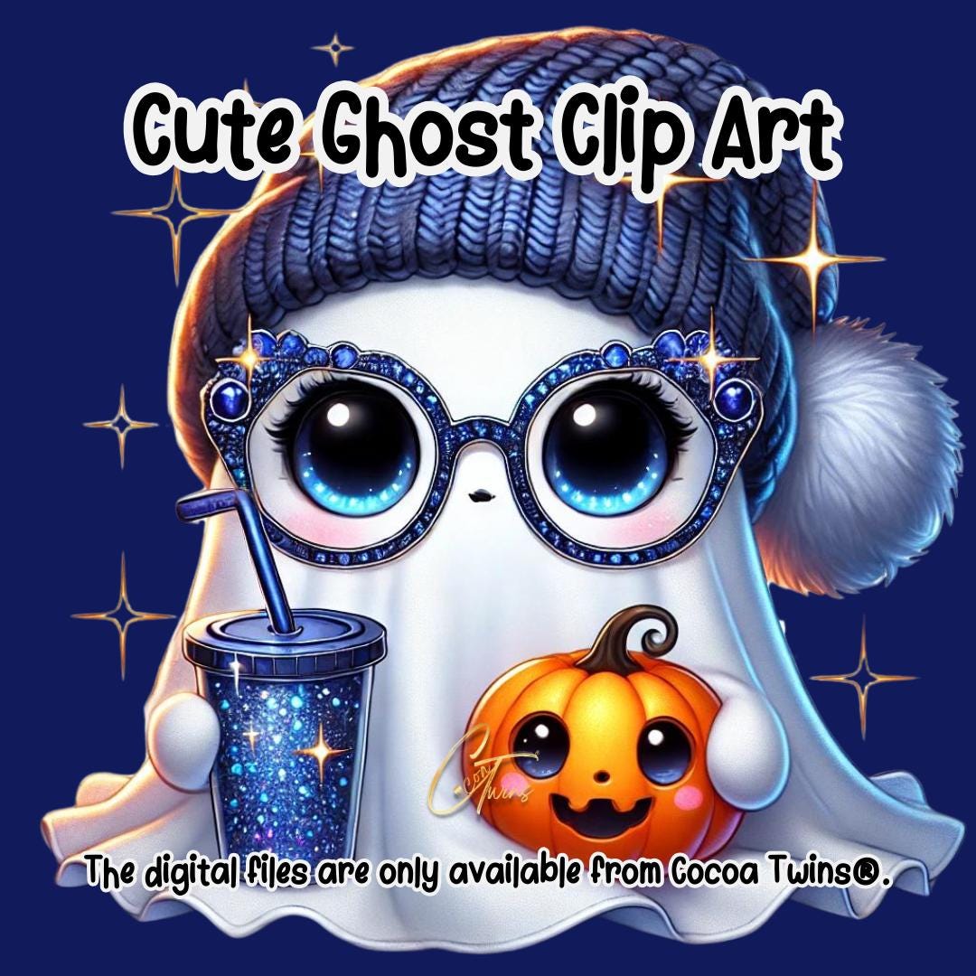 Cute Ghost PNG Clip Art Halloween Transparent Background High ...