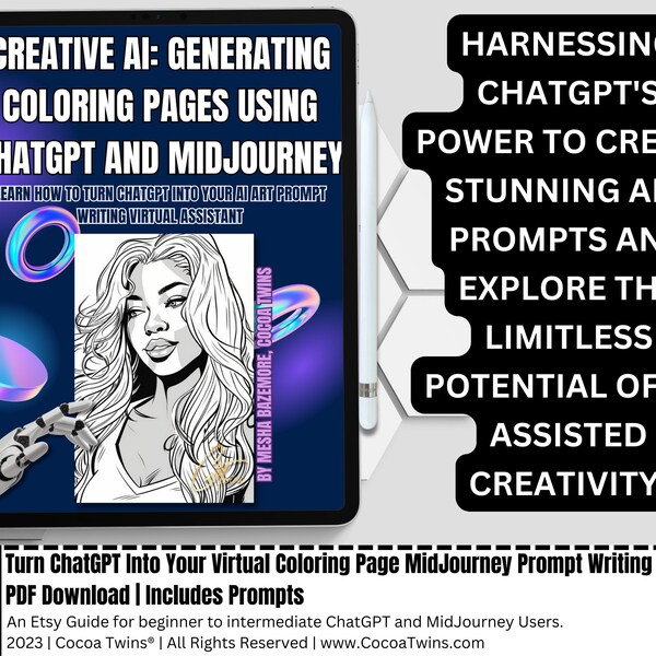 Chatgpt Prompts Coloring Book - Etsy
