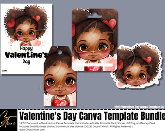 Printable Valentine Day Bundle Printable Sticker Printable Gift Tag ...