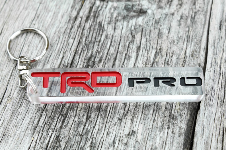 Trd Pro Keychain Jdm Tundra Porta Chaves Custom Badge Keyring Etsy 