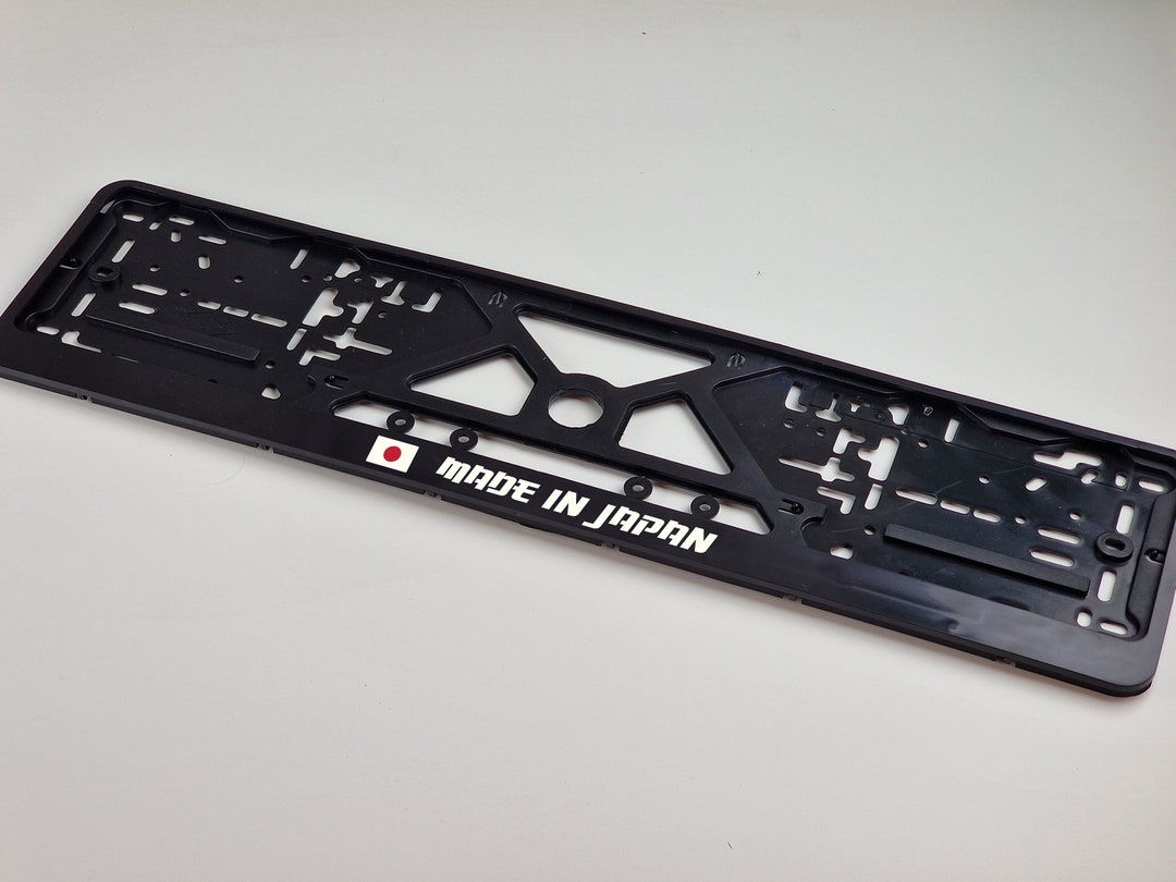 Made in Japan Personalized EU License Plate Holder: Custom UV Print ...