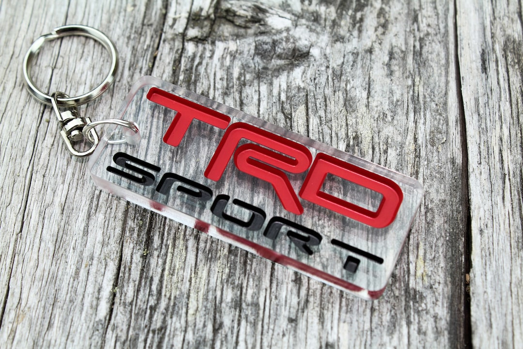 TRD Sport Keychain JDM Tundra Porta-chaves Custom Badge Keyring ...