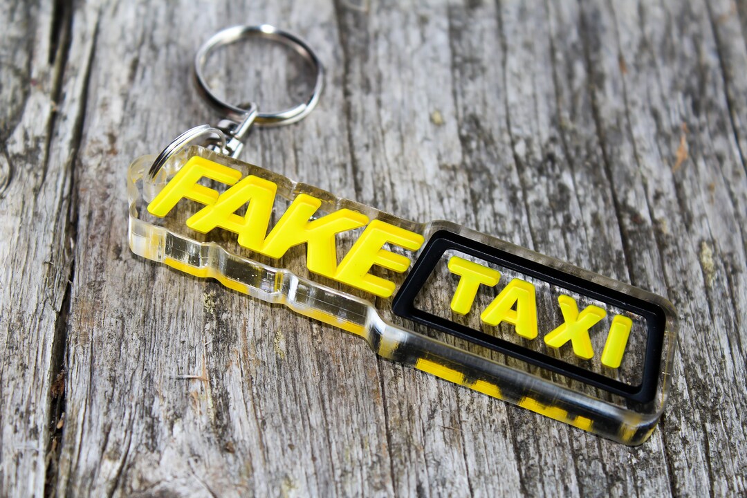 Fake Taxi Keychain Keyring Auto Car Bag Accesory Porta-chaves ...