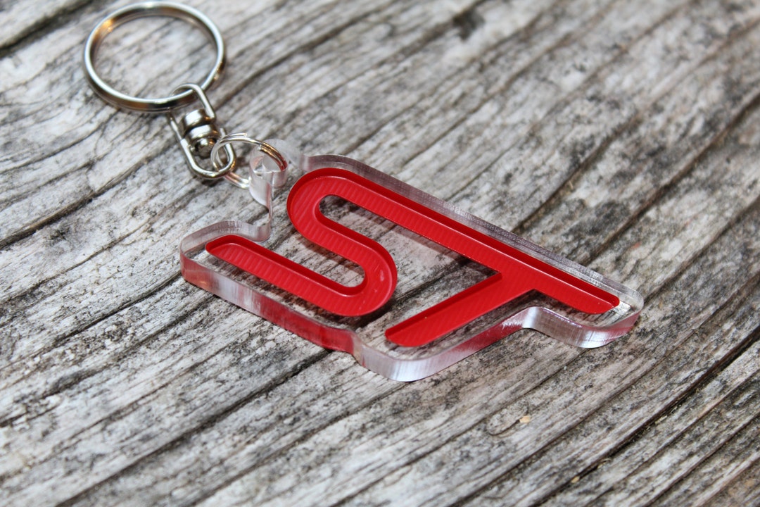 ST Keychain for Fiesta Focus Sport Cars Automotive Accessory Porta ...