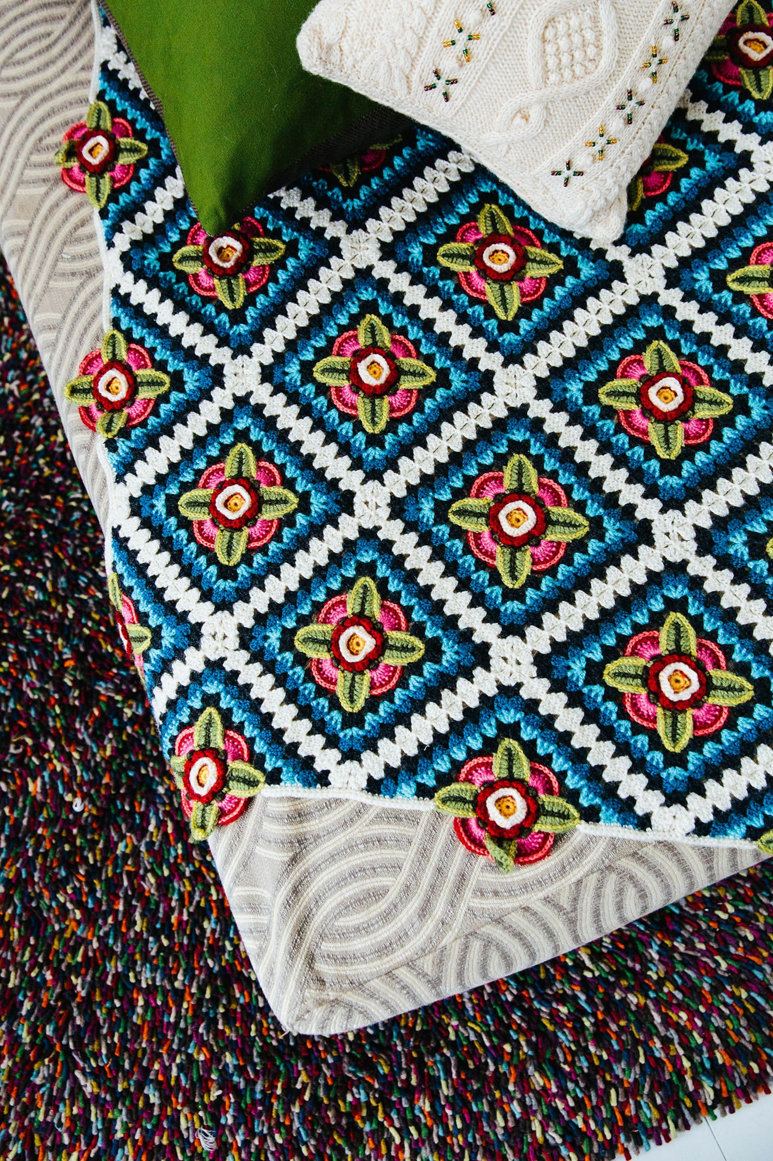Mexican Diamonds Blanket Pattern by Jane Crowfoot - Etsy
