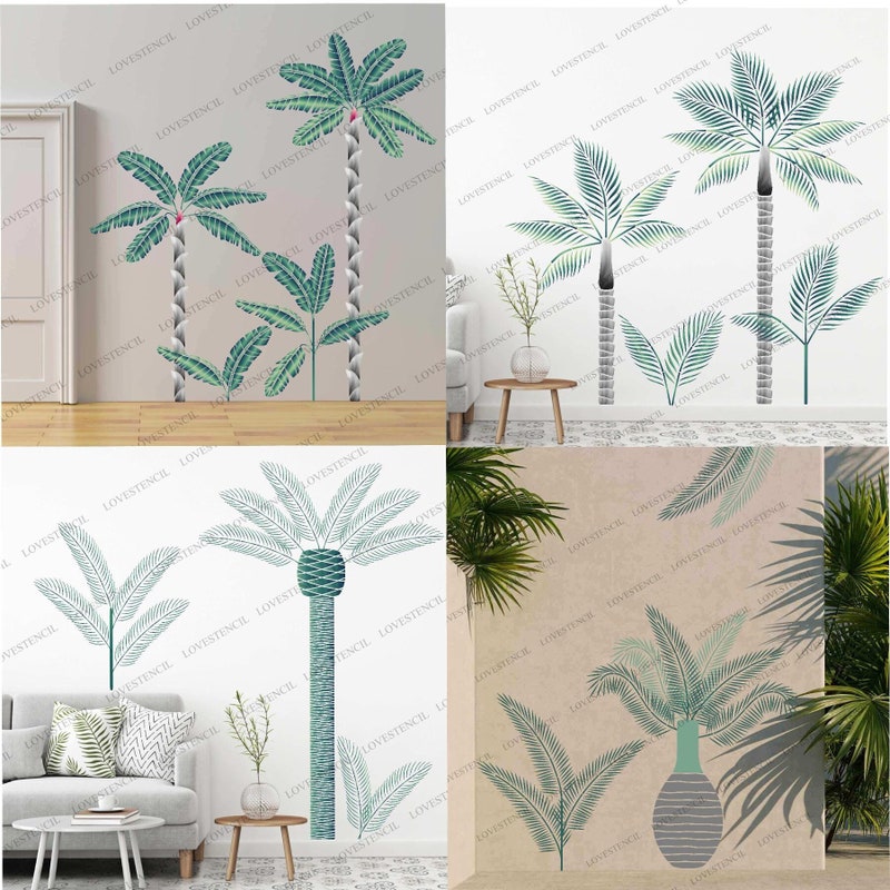 Palm Tree Stencil - Etsy