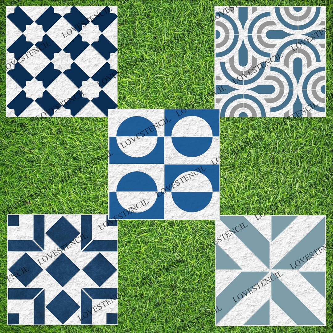 Garden Patio Slab Stencils Lovestencil Etsy garden-patio-slab-stencils-lovestencil-etsy