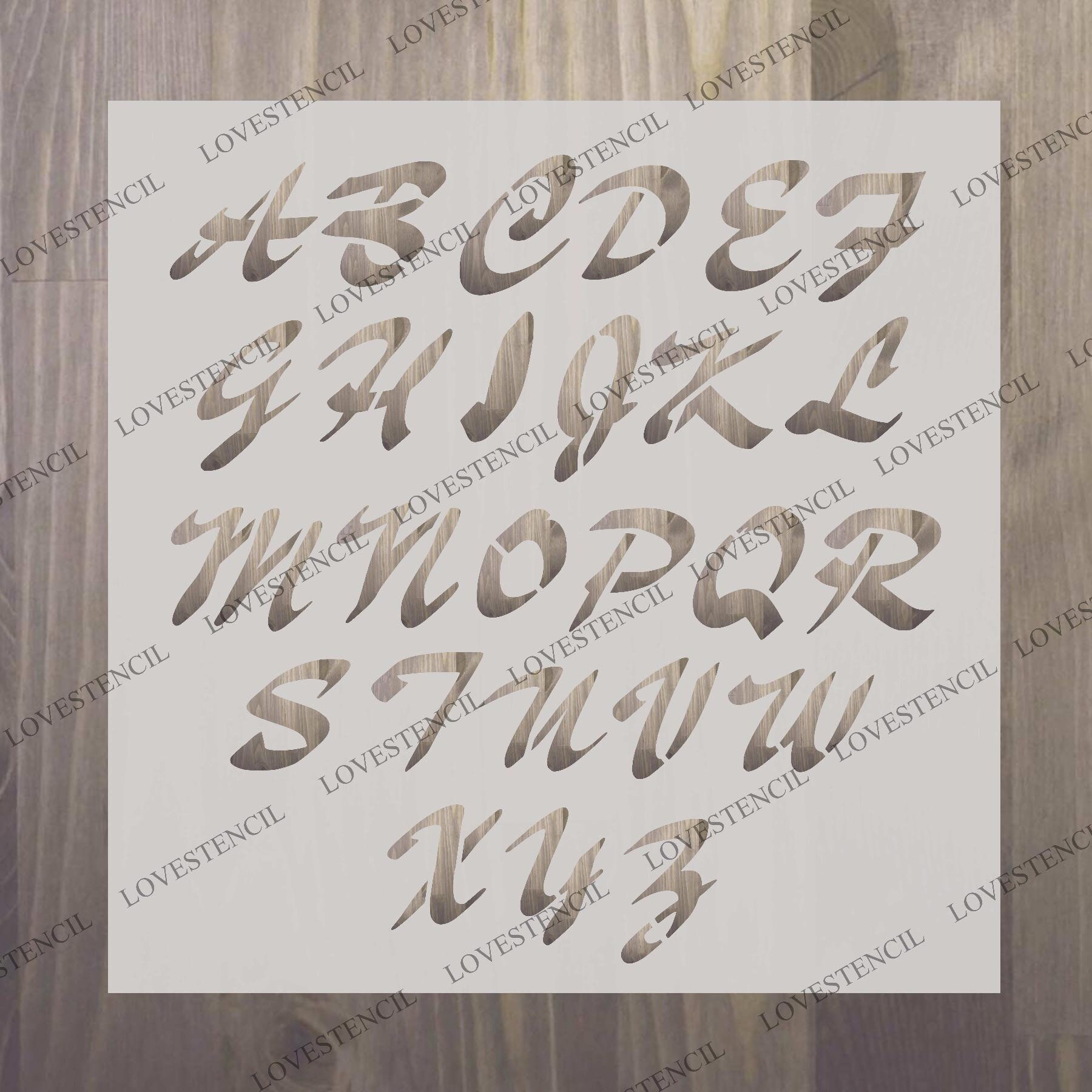 Alphabet Stencils. Small. for Craft - Etsy