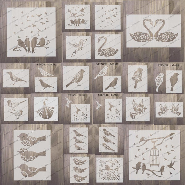 Bird Stencils - Etsy
