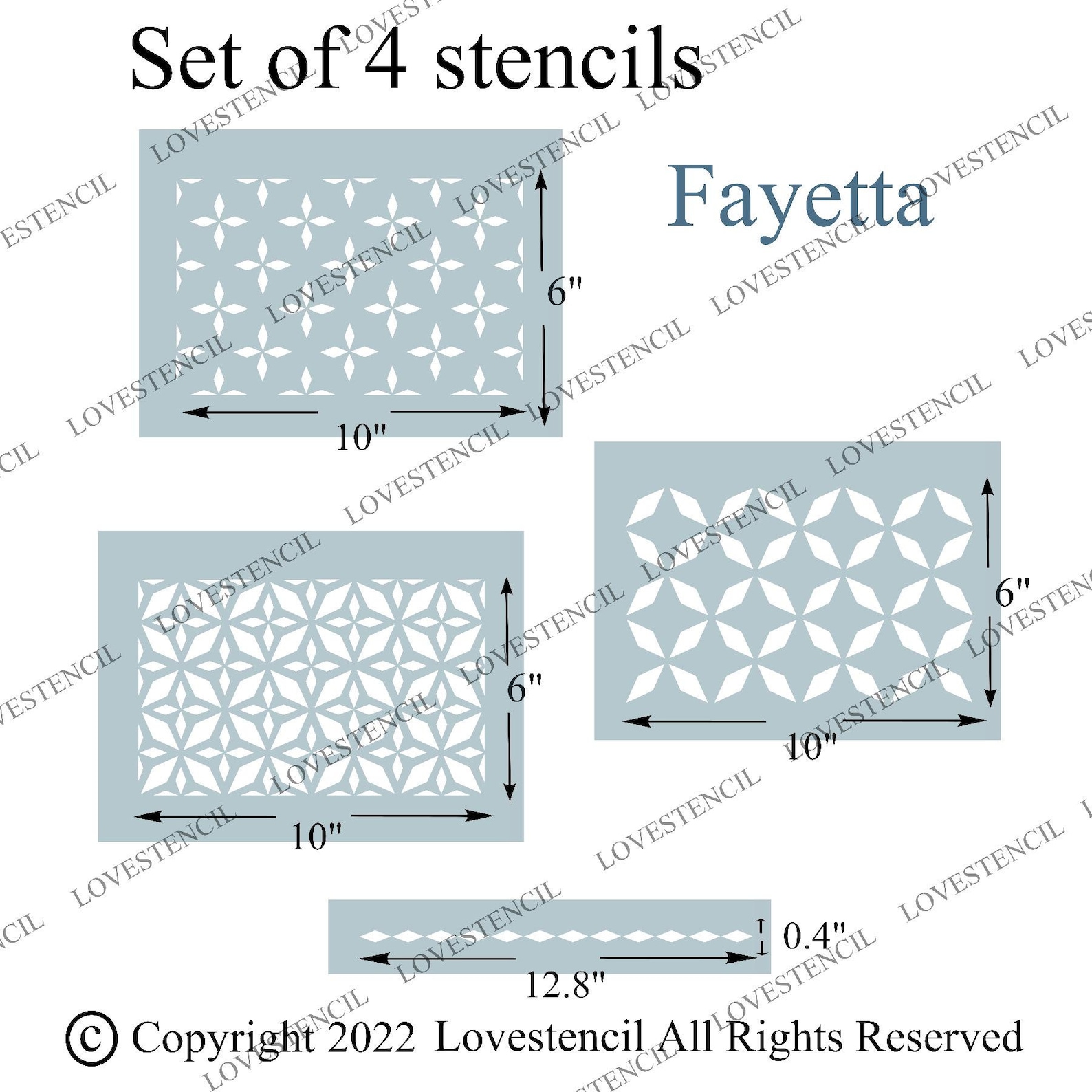 Indian Bone Inlay Stencil Sets Furniture Stencils Sets- Lovestencil ...