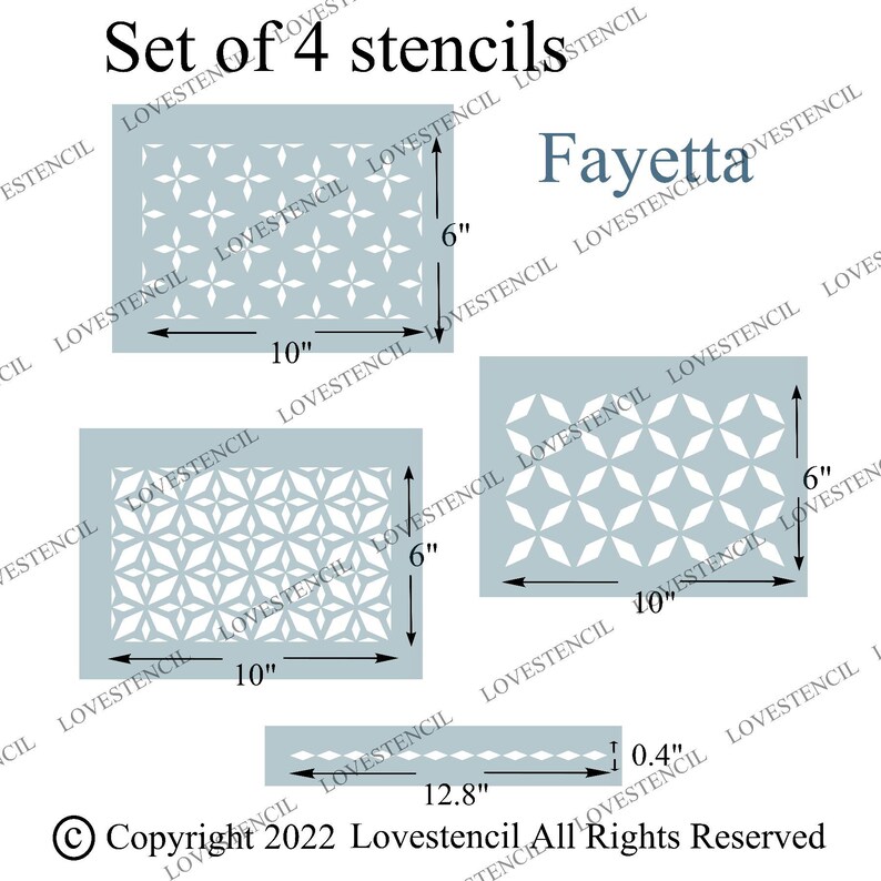 Indian Bone Inlay Stencil Sets Furniture Stencils Sets - Etsy