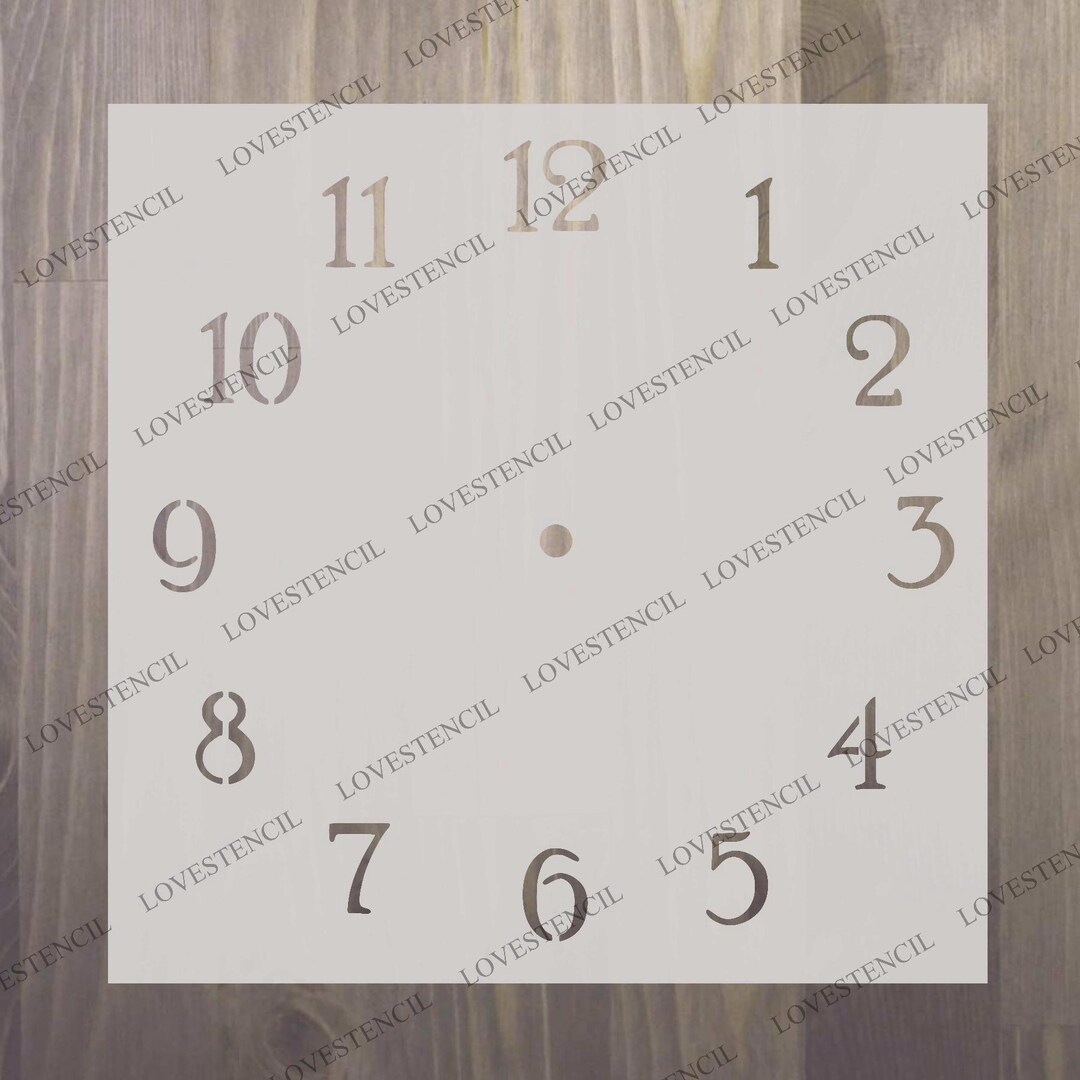 Clock Stencils. Small. for Craft and Walls - Etsy