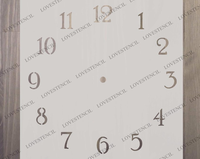 Roman Numerals STENCIL 1.5" ~ 6" for Painting Clocks Signs Fabric Wood ...