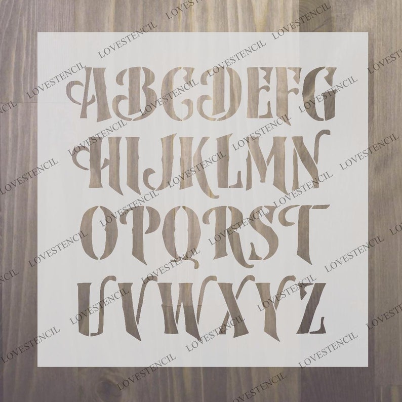 Alphabet Stencils. Small. for Craft - Etsy